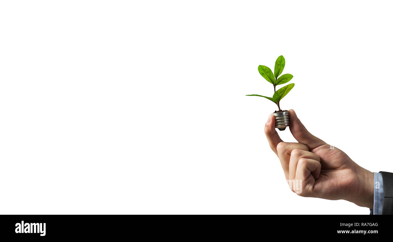 Eco green energy. Mixed media Stock Photo - Alamy