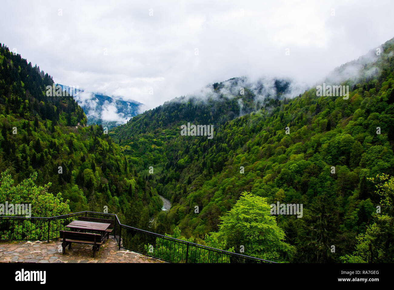 Zilkale or Zil castle natural mountain landscape in Trabzon Stock Photo ...