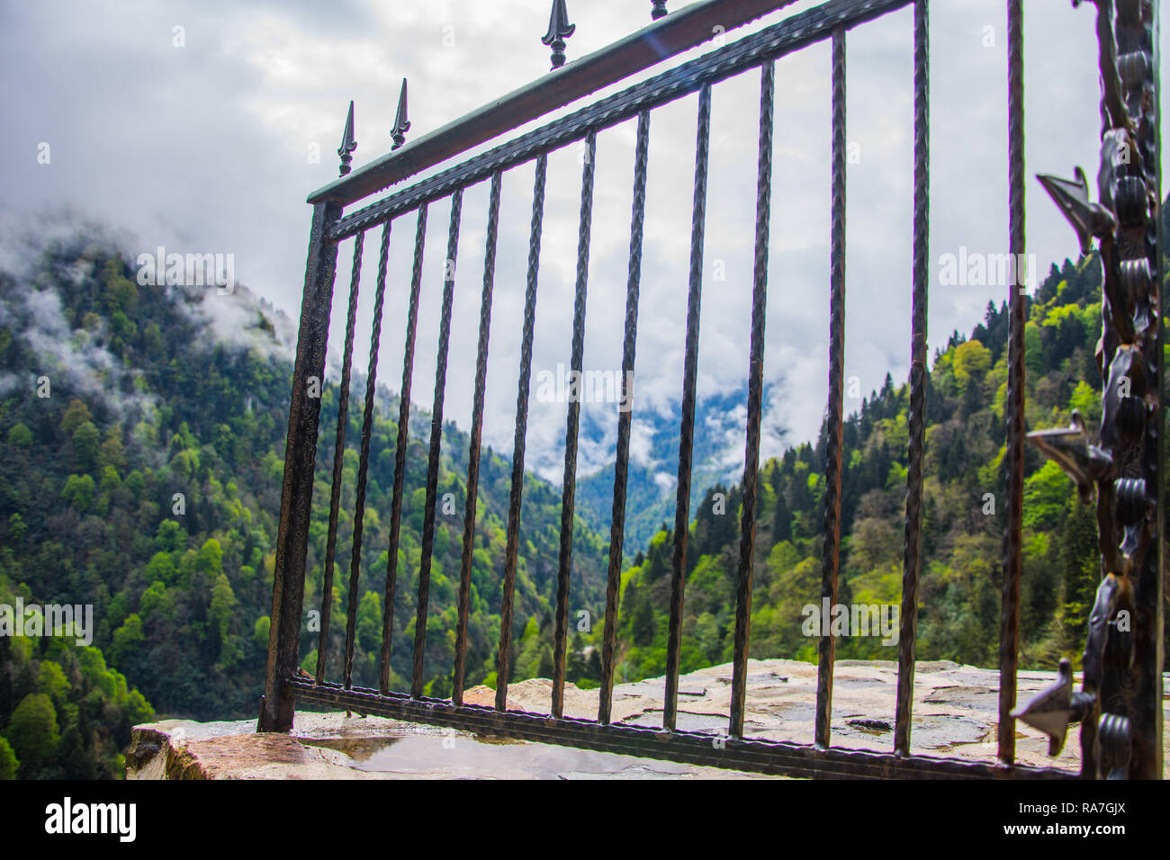 Zilkale or Zil castle natural mountain landscape in Trabzon Stock Photo ...