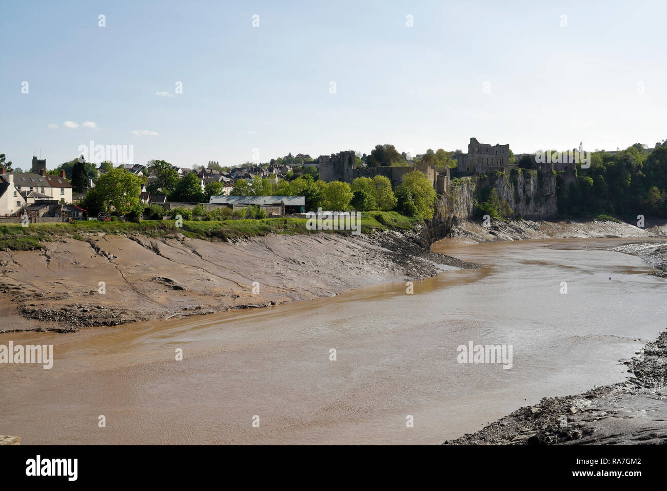 Chepstow river wye low tide hi-res stock photography and images - Alamy