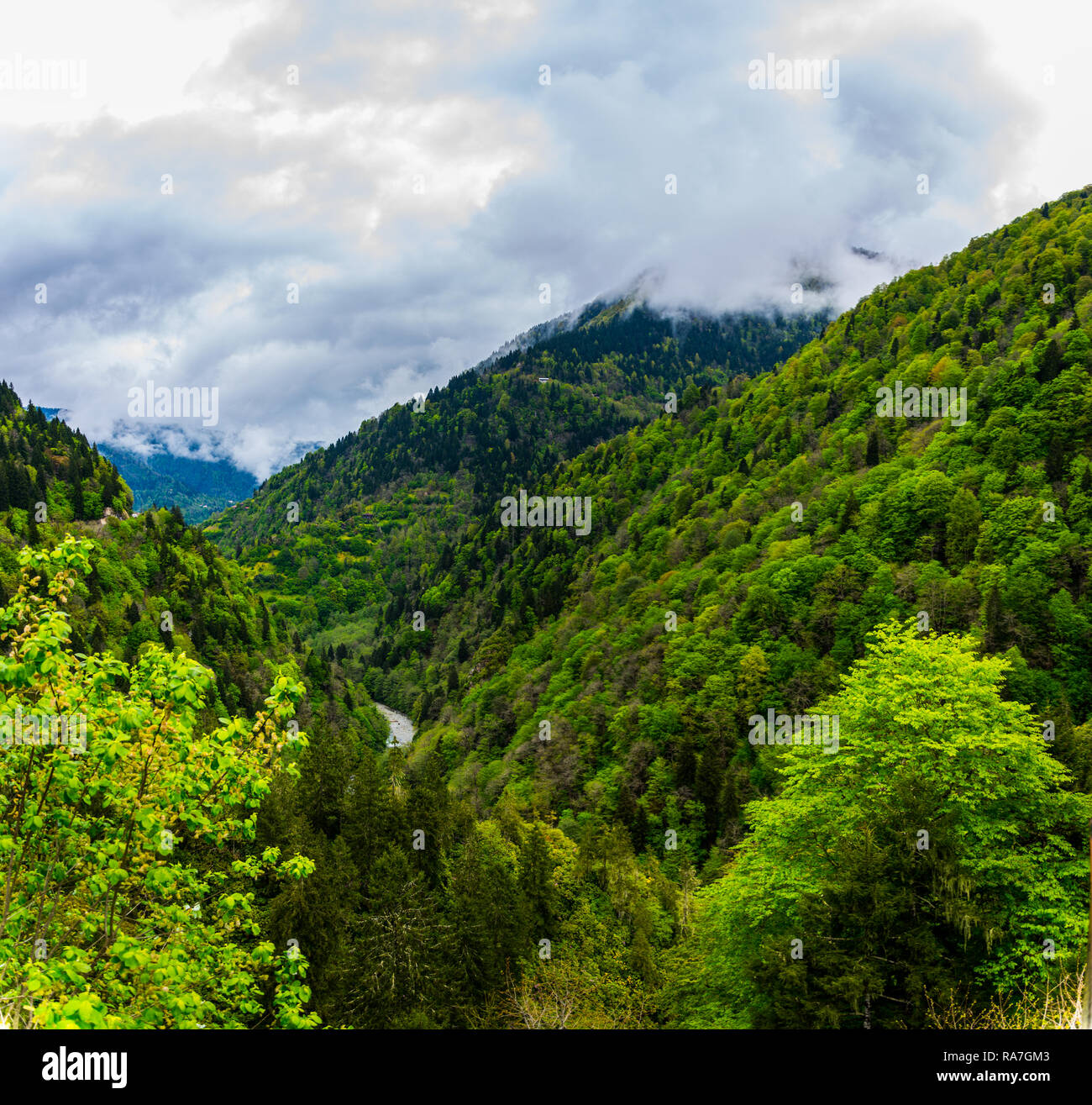 Zilkale or Zil castle natural mountain landscape in Trabzon Stock Photo ...