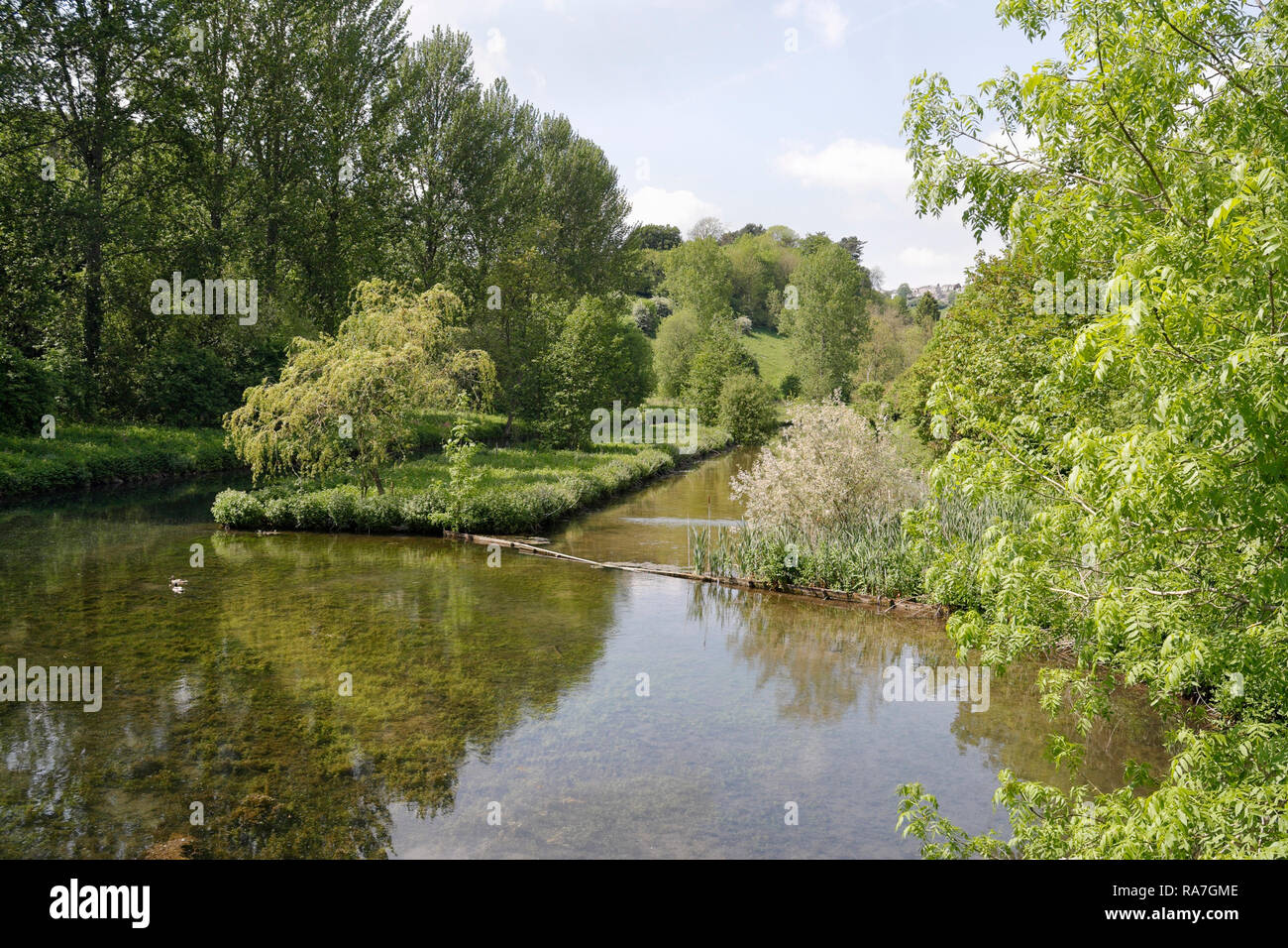The River Lathkill Dale in Derbyshire Peak District national Park ...
