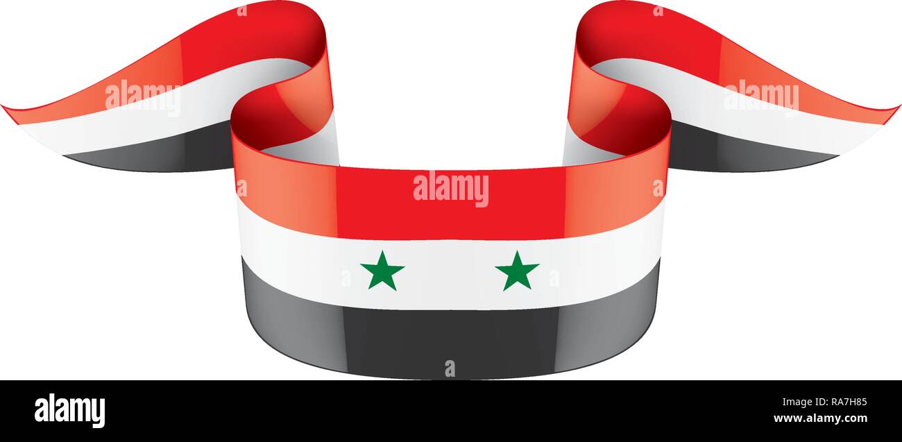 Syria flag, vector illustration on a white background Stock Vector ...