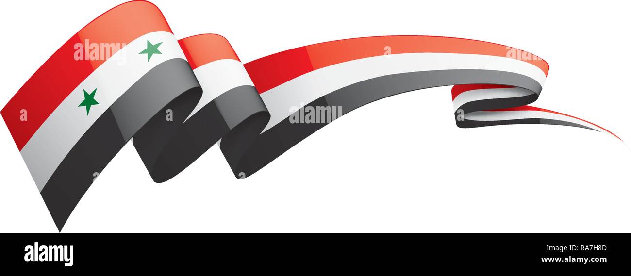 Syria flag, vector illustration on a white background Stock Vector ...
