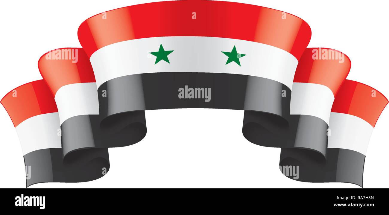 Syria flag, vector illustration on a white background Stock Vector ...