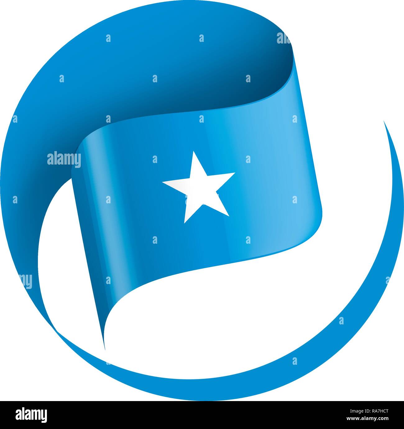 Somalia flag, vector illustration on a white background Stock Vector ...