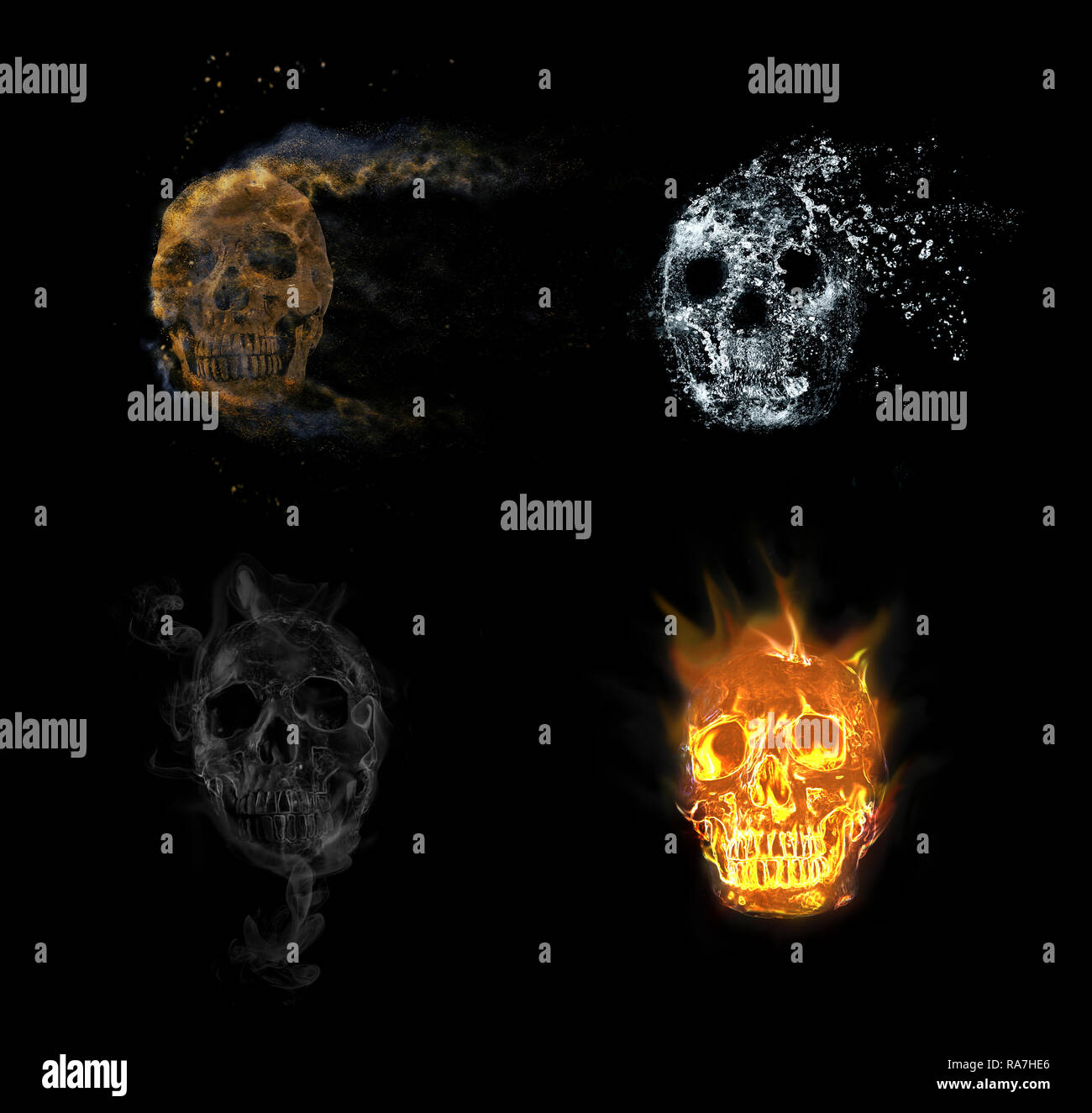 Skull effect hi-res stock photography and images - Alamy