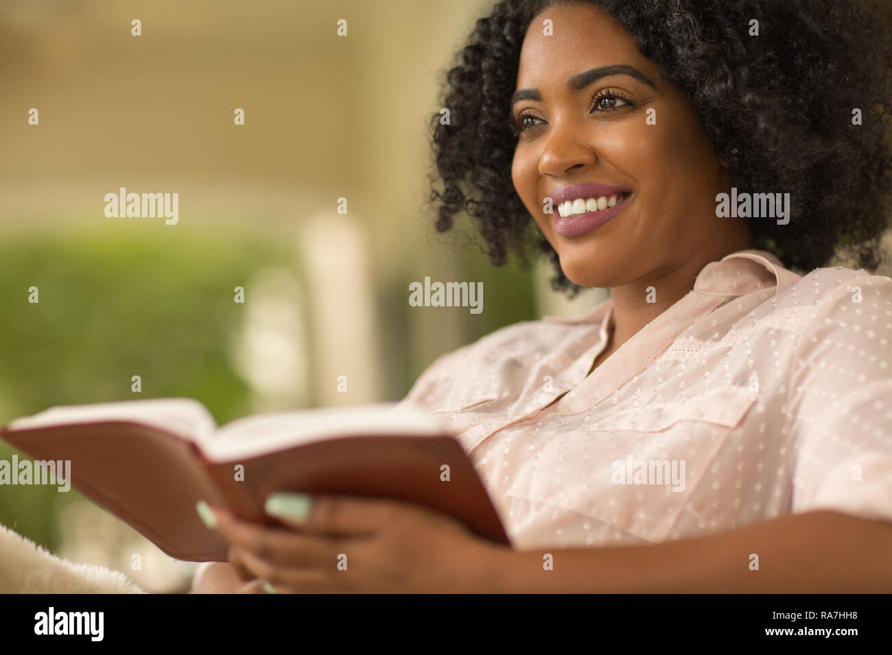 Young Woman Reading Bible