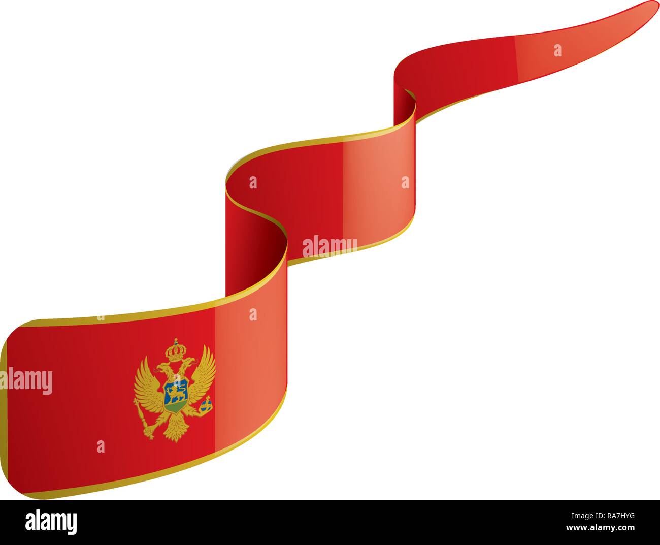 montenegro flag, vector illustration on a white background Stock Vector ...