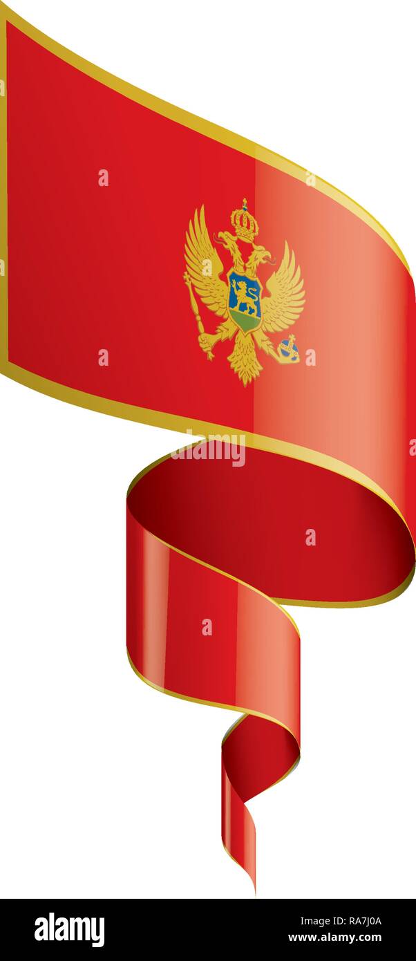 montenegro flag, vector illustration on a white background Stock Vector ...
