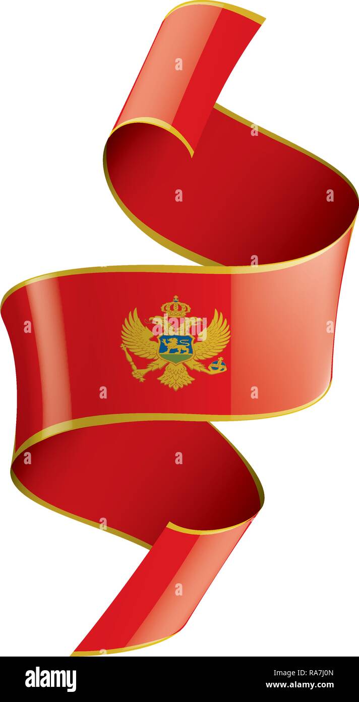 montenegro flag, vector illustration on a white background Stock Vector ...