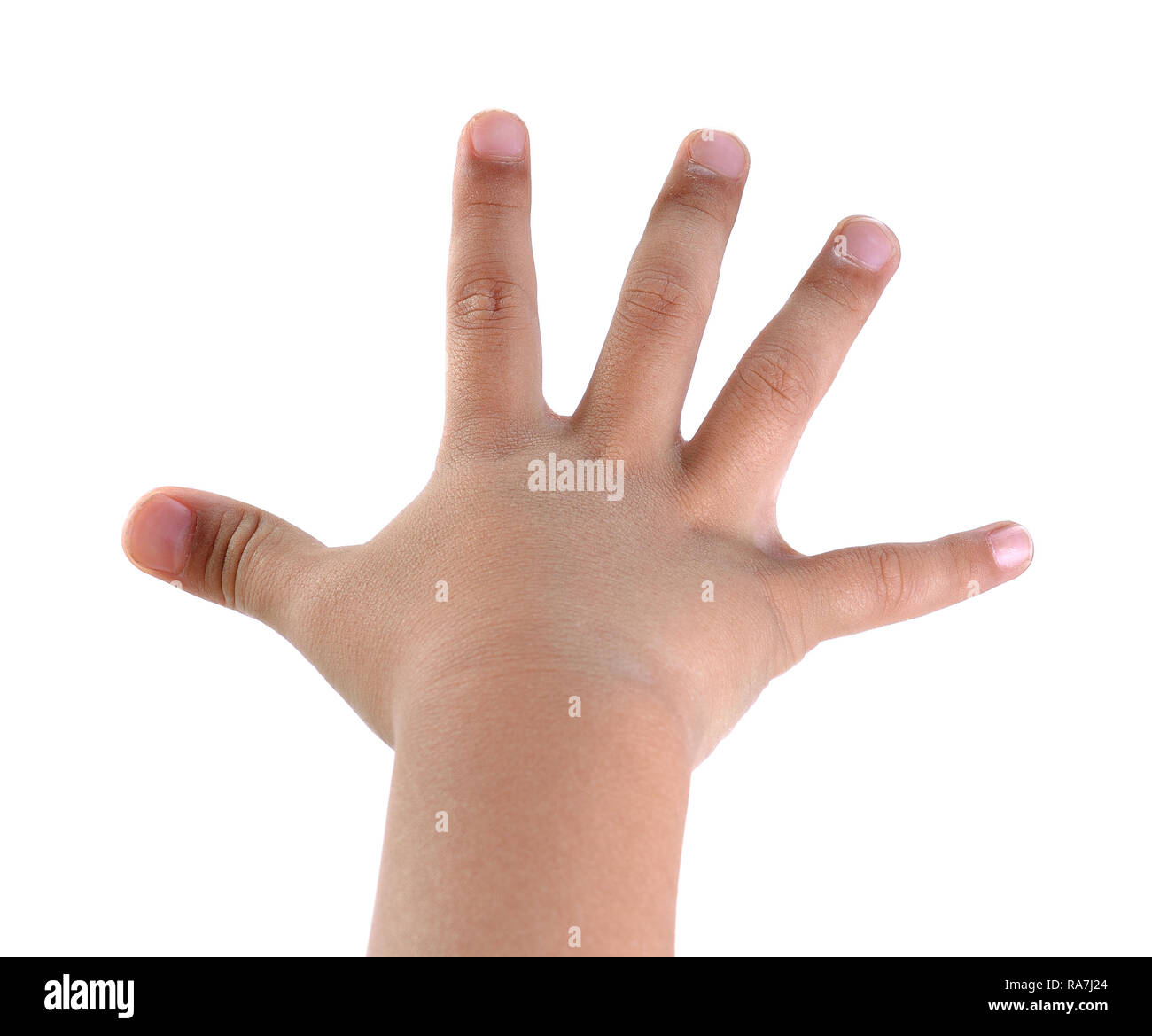 child hand on white background Stock Photo - Alamy