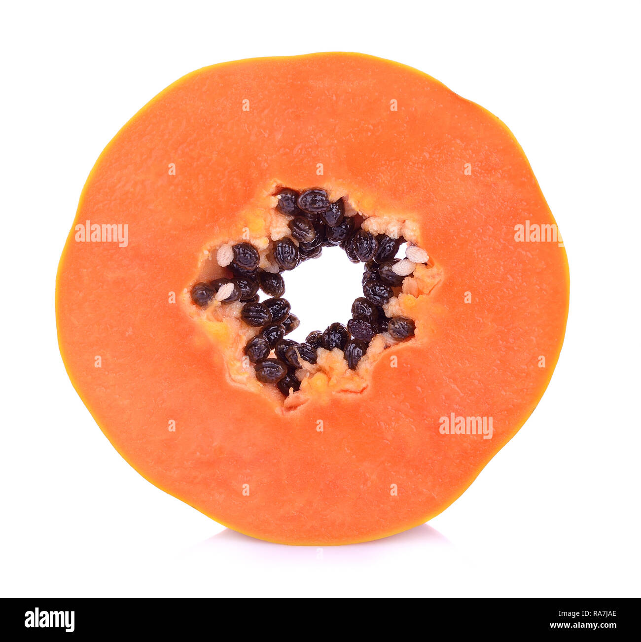 Papaya isolated on white backgroound Stock Photo - Alamy