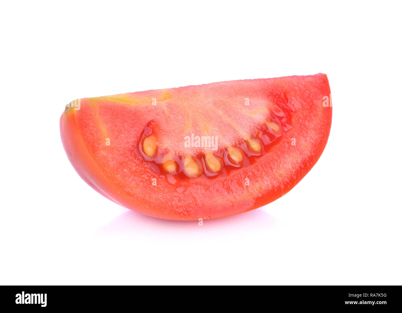 tomato slice isolated on white background Stock Photo - Alamy