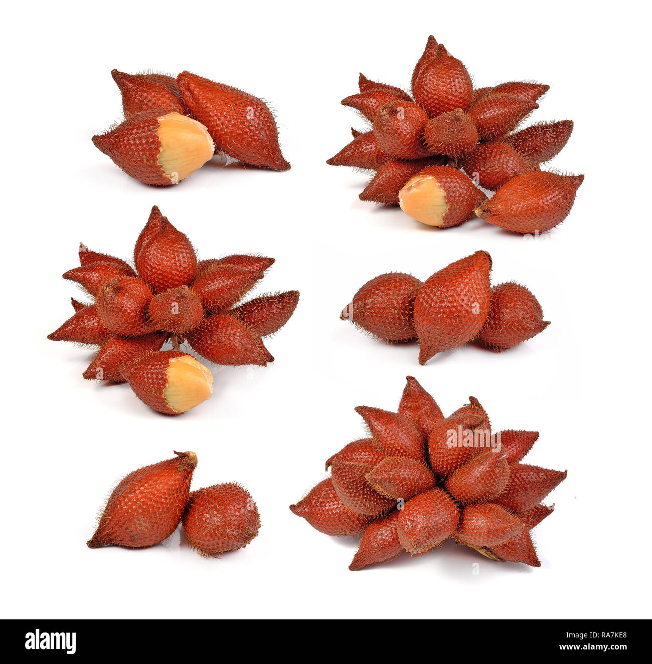 Salacca or zalacca on white background Stock Photo - Alamy