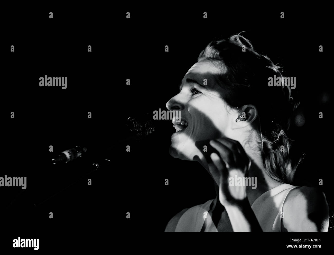 The Danish singer and composer Agnes Obel performs a live concert at ...