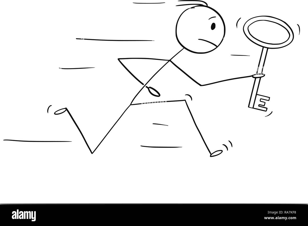 Cartoon illustration key hi-res stock photography and images - Alamy