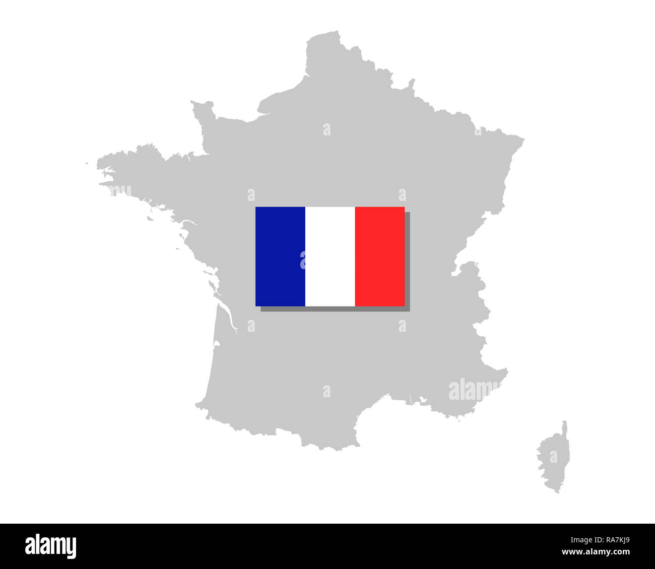 French flag and map Stock Photo - Alamy
