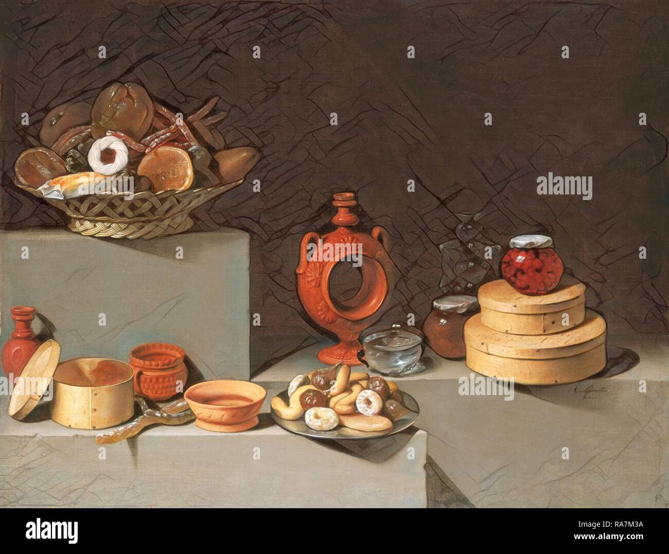 Juan van der Hamen y León, Still Life with Sweets and Pottery, Spanish ...