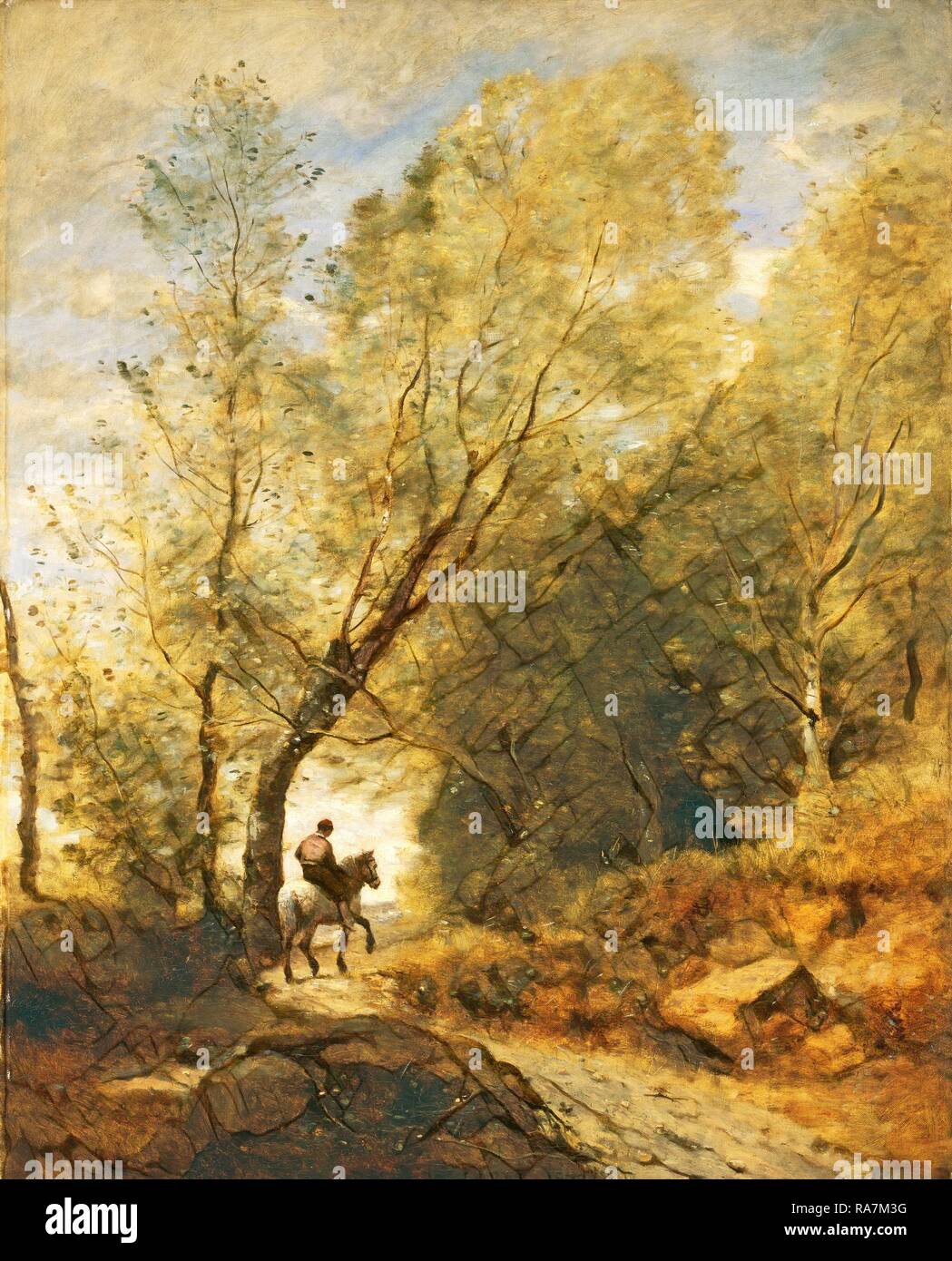Jean-Baptiste-Camille Corot, French (1796-1875), The Forest of Coubron ...