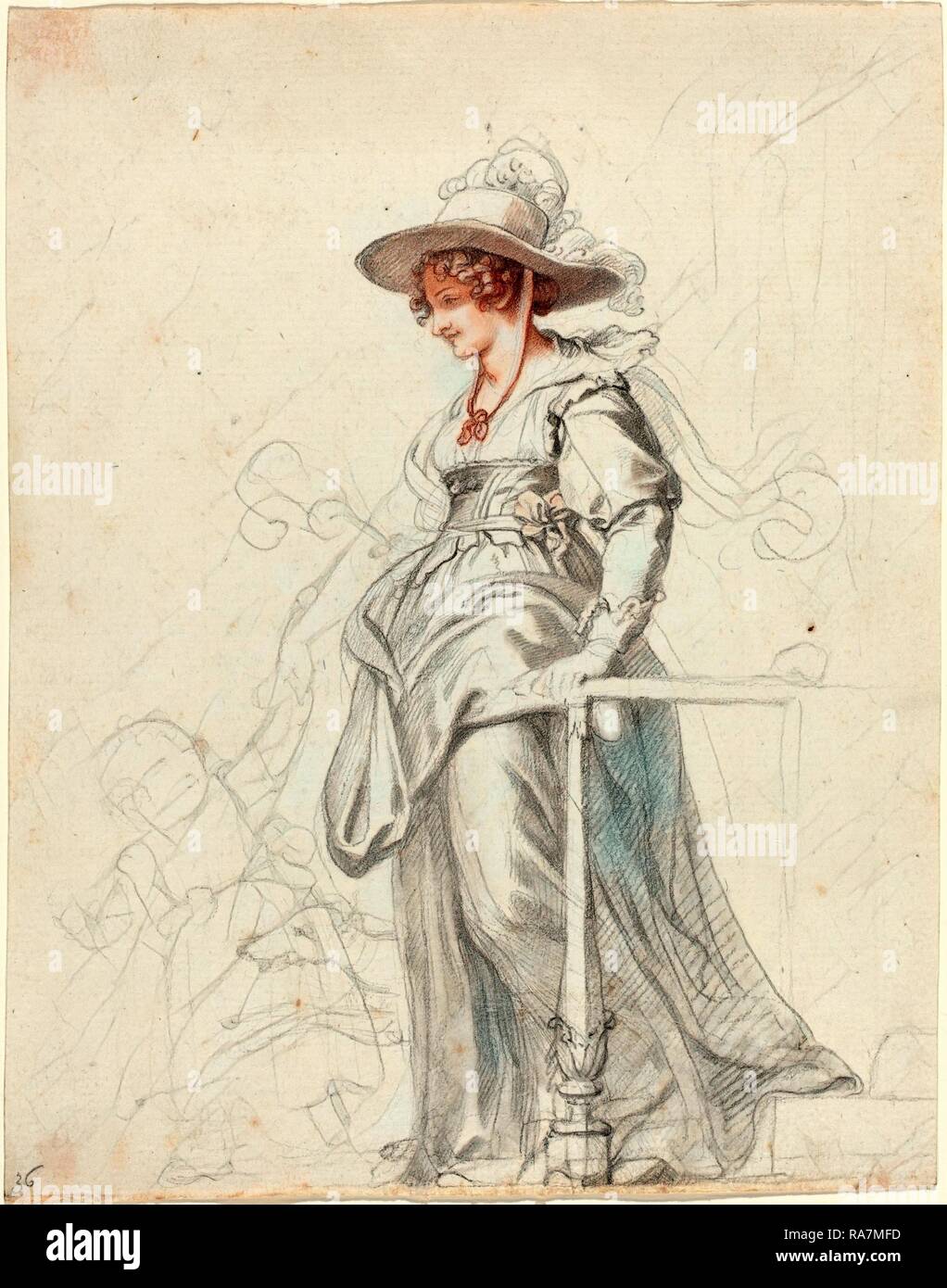 Richard Cosway, British (1740-1742-1821), Maria Cosway with Her ...