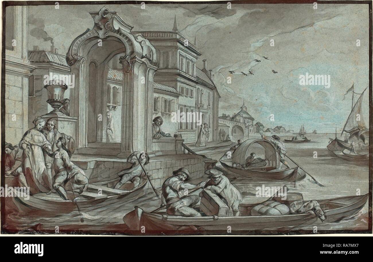 Johann Wolfgang Baumgartner, German (1709-1761), Venetian Fantasy with ...