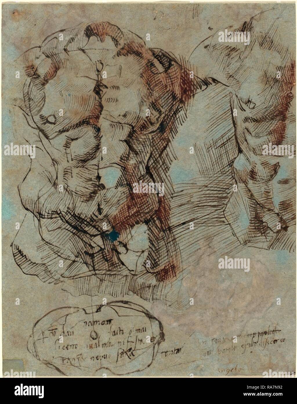 Italian 16th Century, Studies of a Male Torso, 16th century, pen and ...
