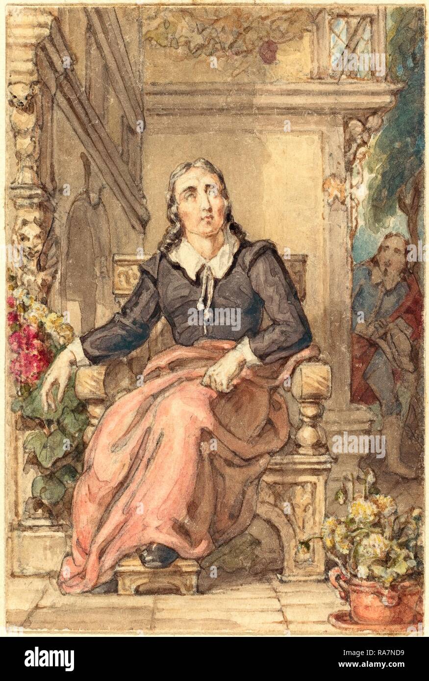 Thomas Stothard, British (1755-1834), The Blind Milton, watercolor with ...