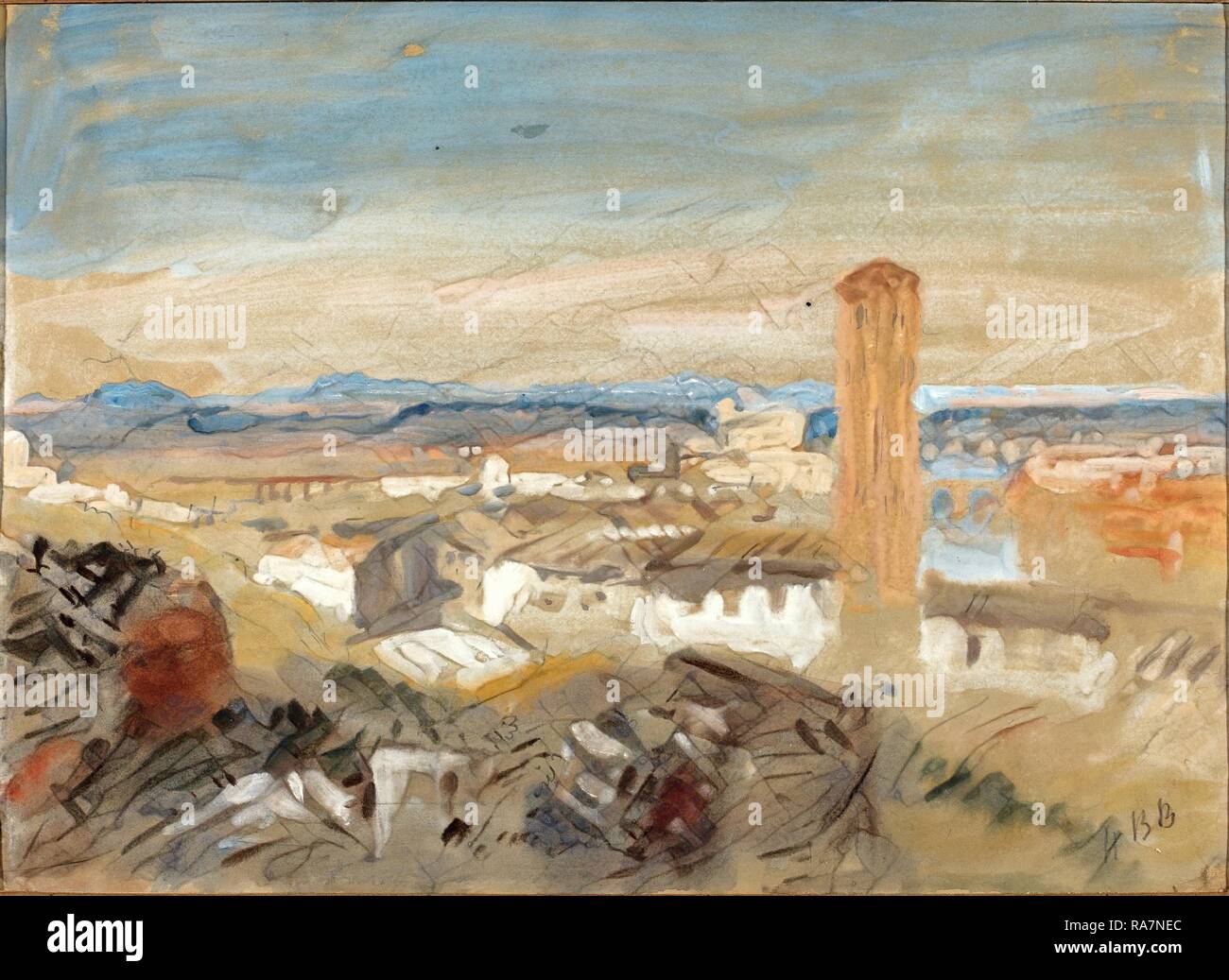 Hercules Brabazon Brabazon, A Campanile among Ruins, British, 1821-1906 ...