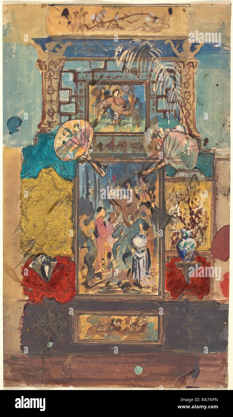 Robert Caney, British (1847-1911), Stage Set Consisting Of Painted ...