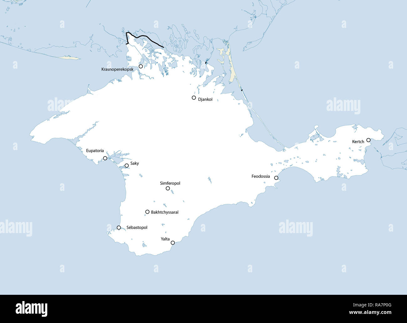 Crimea map hi-res stock photography and images - Alamy