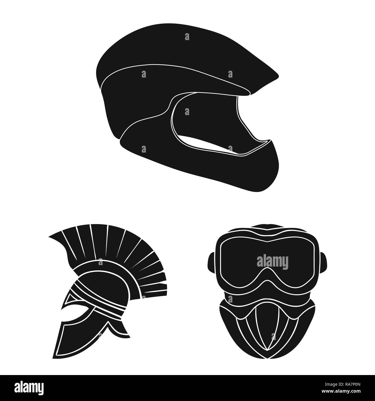 Race Car Helmet Silhouette