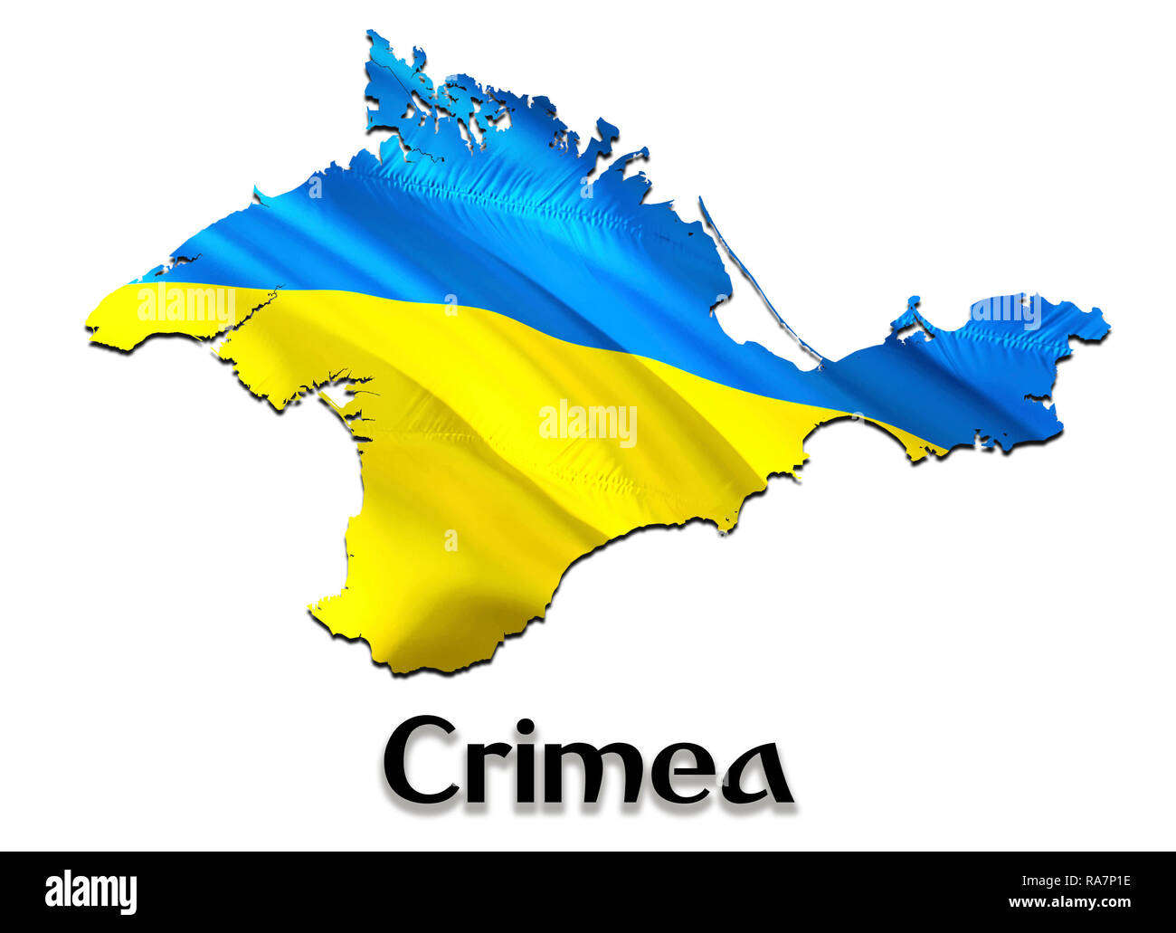 Crimea map Cut Out Stock Images & Pictures - Alamy