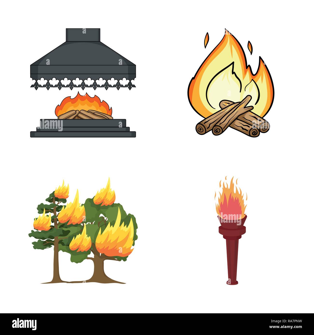 fireplace,bonfire,forest,comic,candle,emergency,protection,fight,fire ...