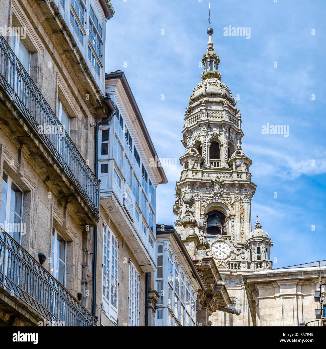Religious architecture, cathedral of Santiago de Compostela, pilgrimage ...
