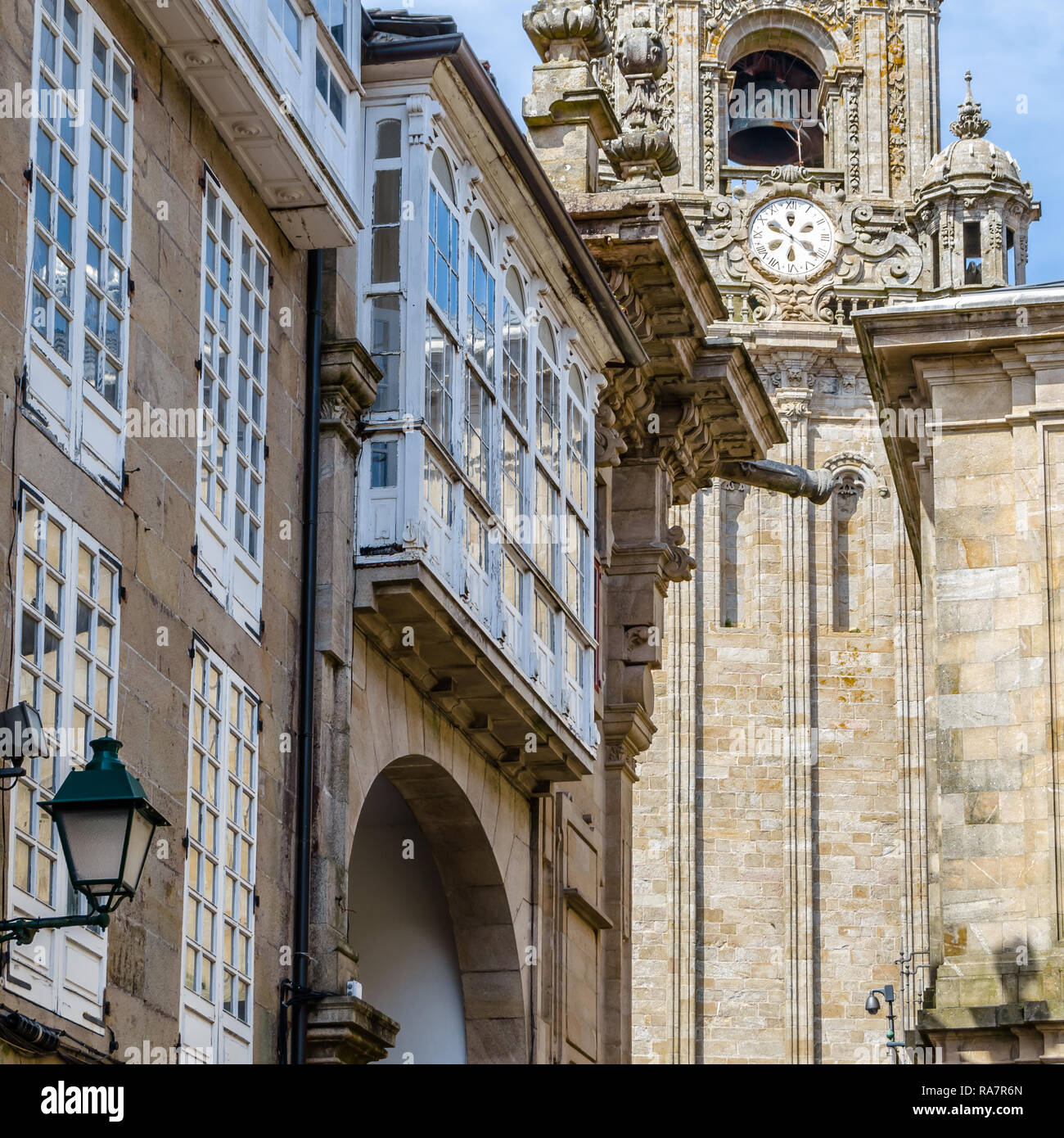 Religious architecture, cathedral of Santiago de Compostela, pilgrimage ...
