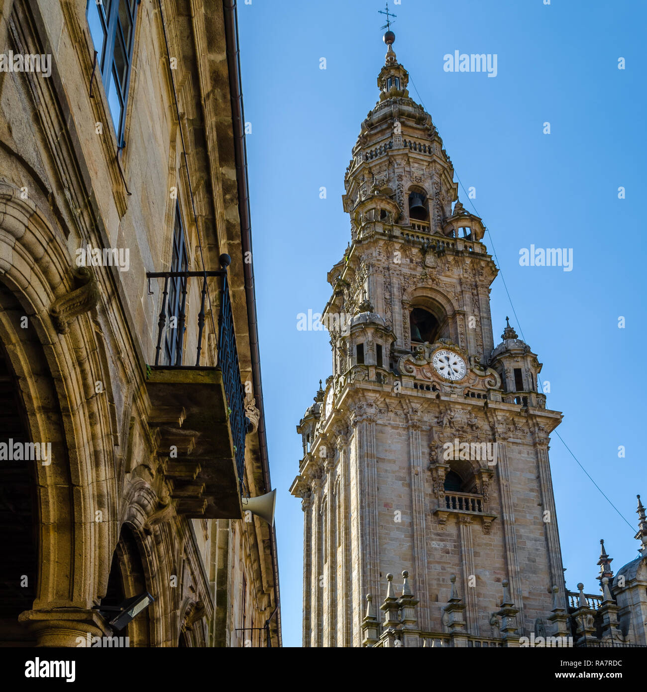Religious architecture, cathedral of Santiago de Compostela, pilgrimage ...
