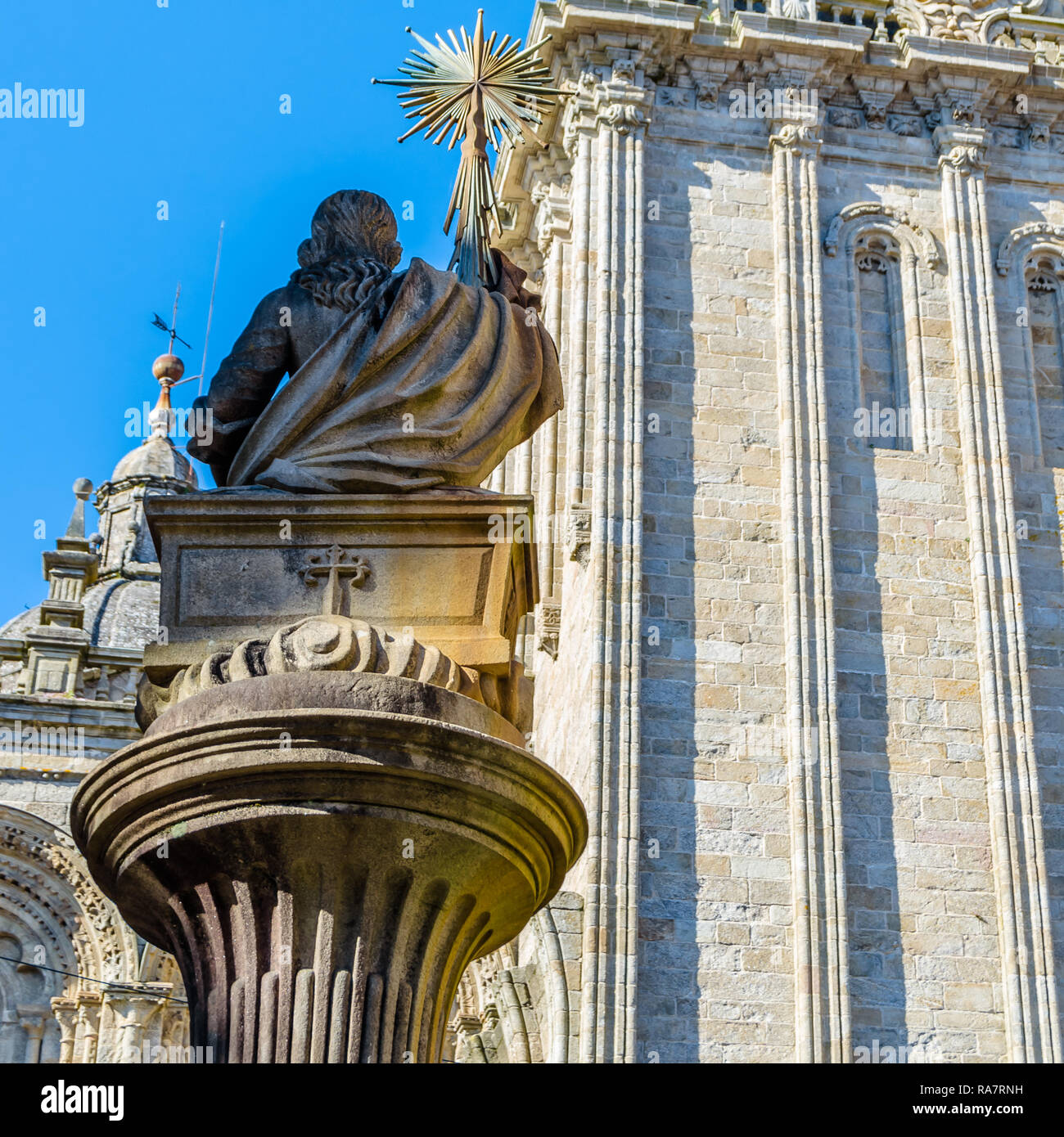 Religious architecture, cathedral of Santiago de Compostela, pilgrimage ...
