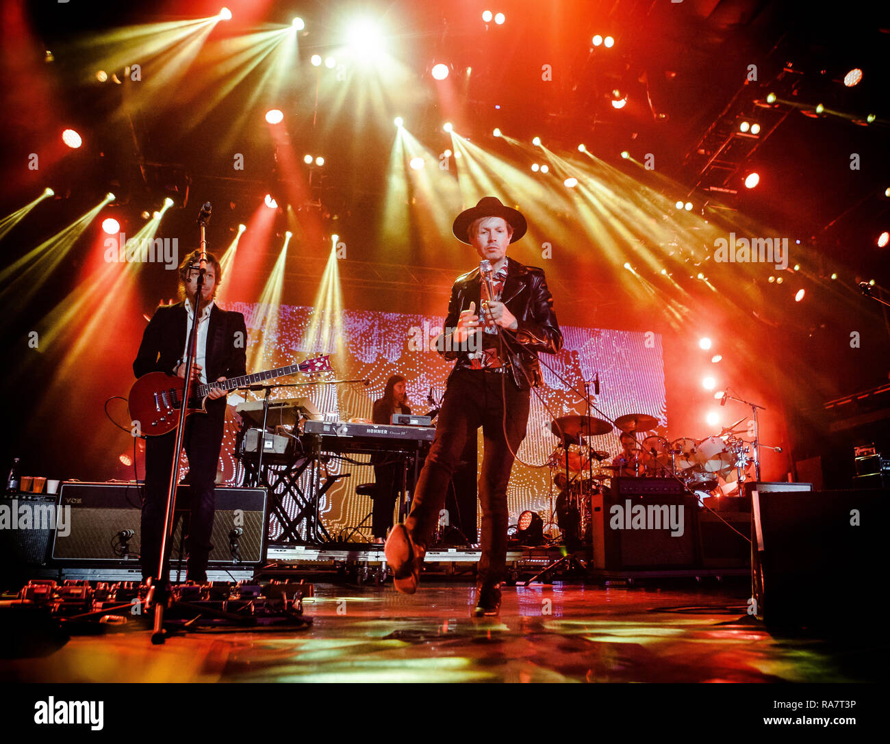 The American singer, songwriter and multi-instrumentalist Beck performs ...