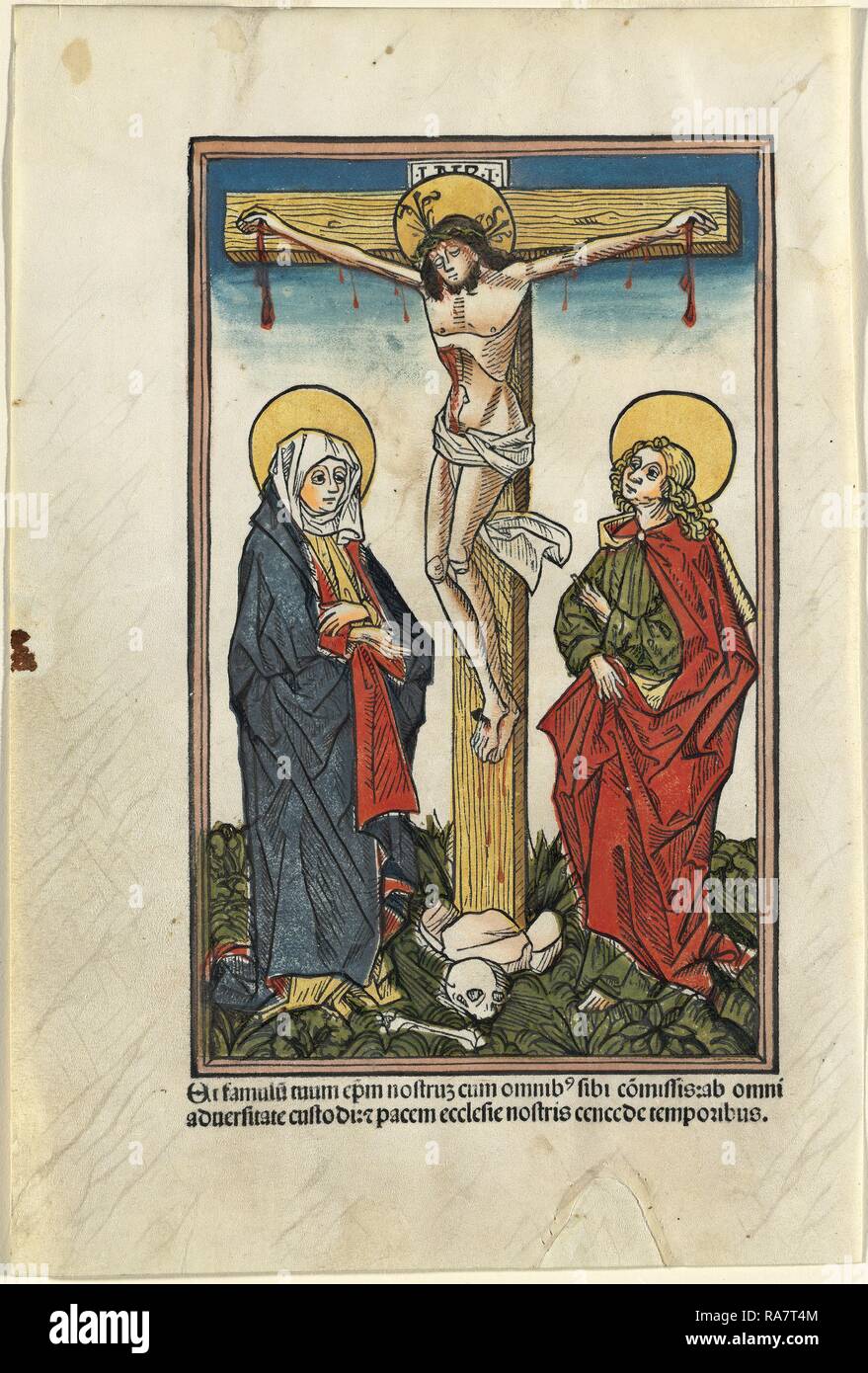 German 15th Century (Augsburg), Christ on the Cross with the Virgin and ...