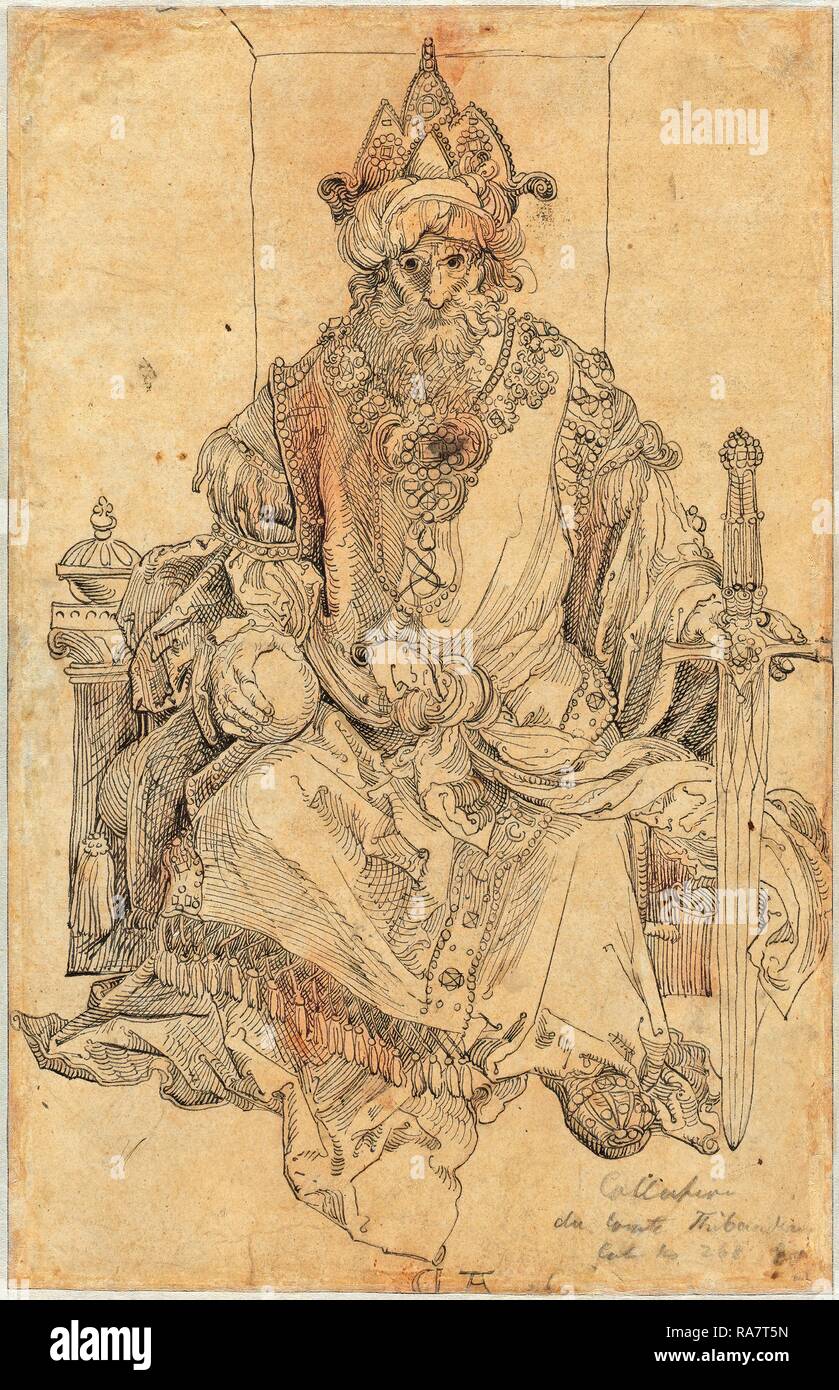 Albrecht Dürer, An Oriental Ruler Seated on His Throne, German, 1471 ...