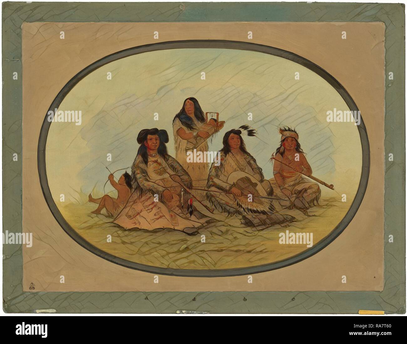 George Catlin, The Sioux Chief with Several Indians, American, 1796 ...