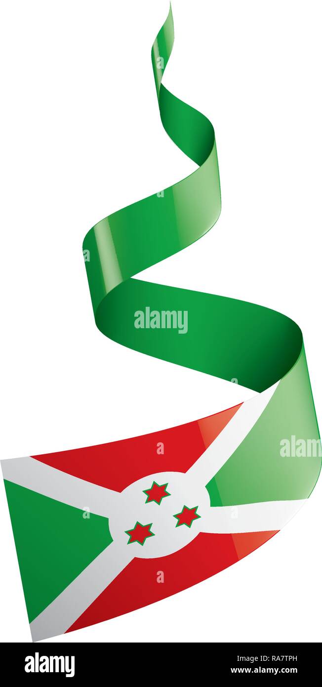 Burundi Flag Vector Illustration On A White Background Stock Vector