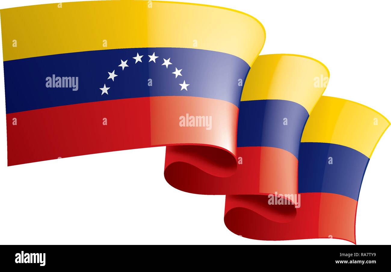Venezuela flag, vector illustration on a white background Stock Vector ...