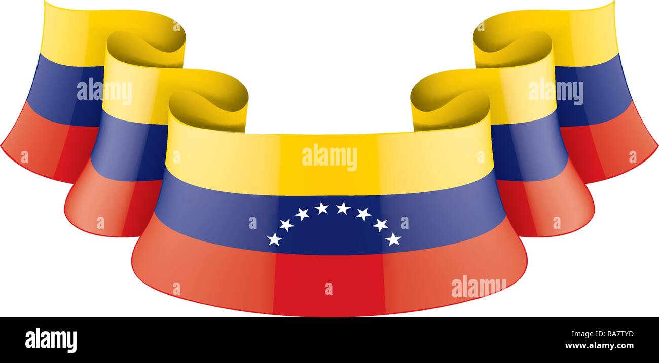 Venezuela ribbon waving flag hi-res stock photography and images - Alamy