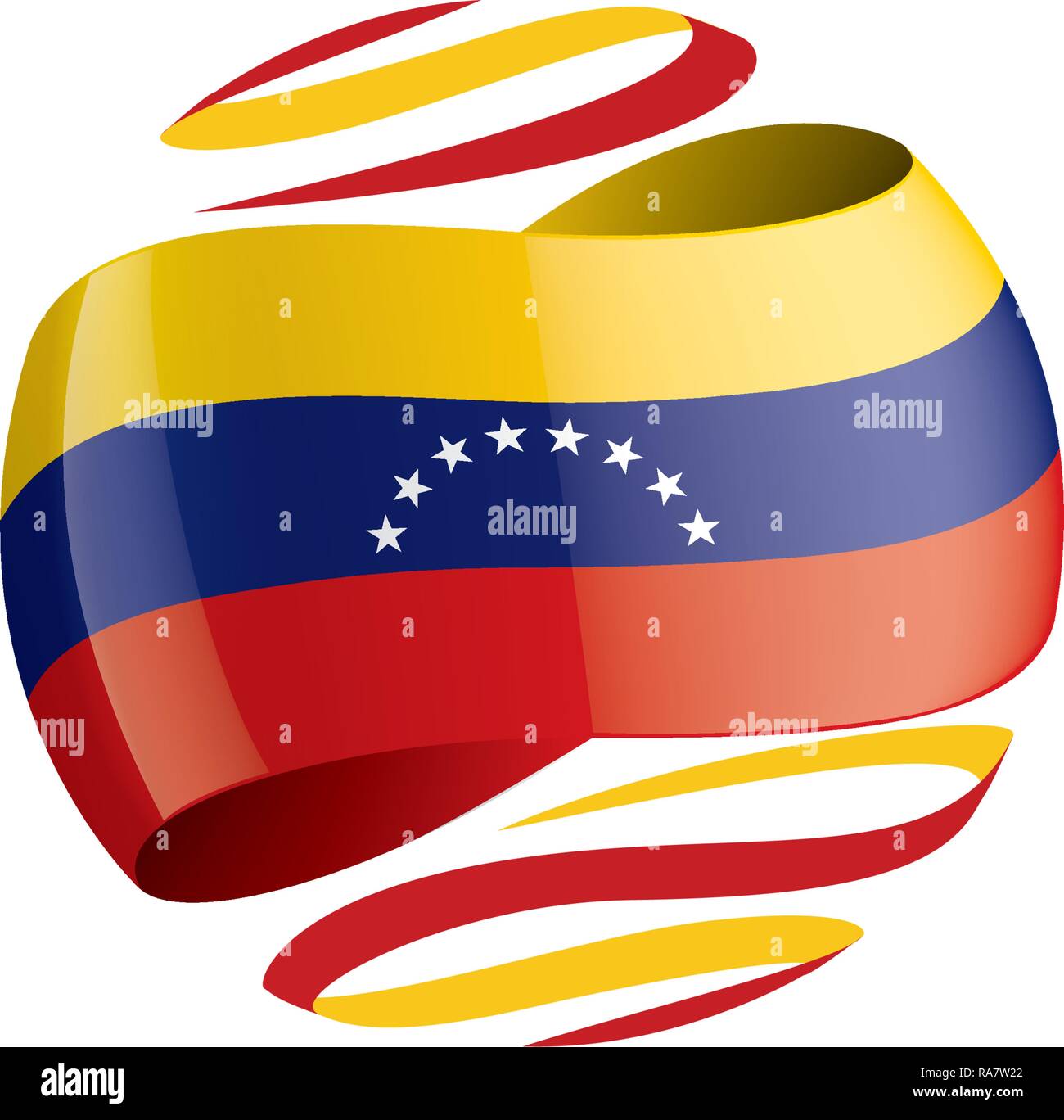 Venezuela flag, vector illustration on a white background Stock Vector ...