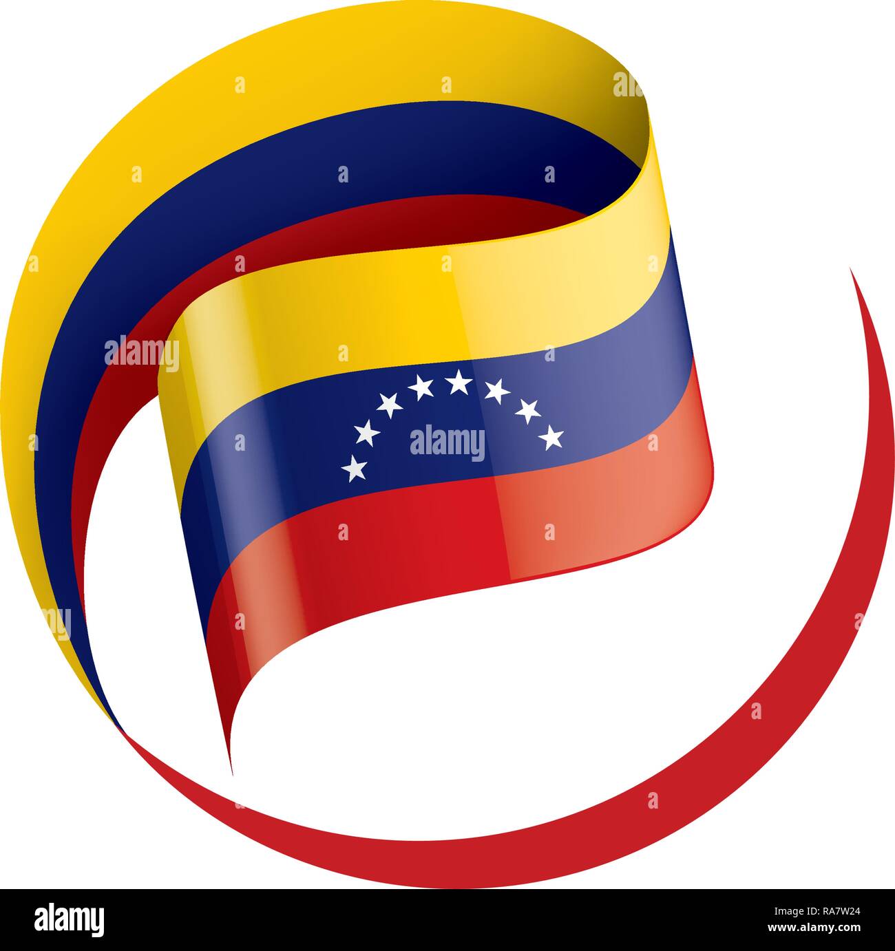 Venezuela flag, vector illustration on a white background Stock Vector ...