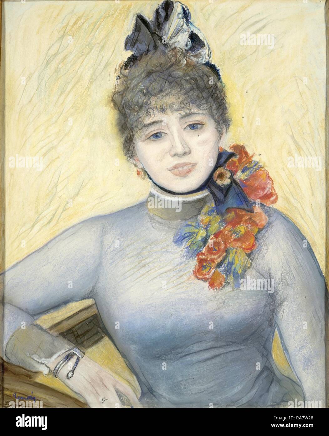 Auguste Renoir, Caroline Rémy ('Séverine'), French, 1841 - 1919, c ...