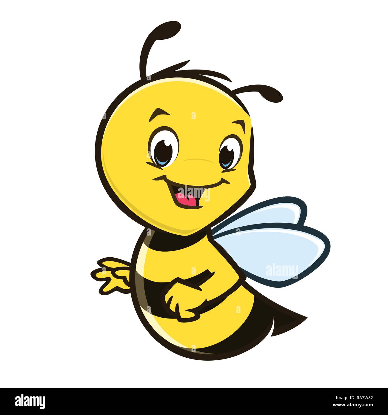 Cartoon Baby Bee Stock Vector Image & Art - Alamy