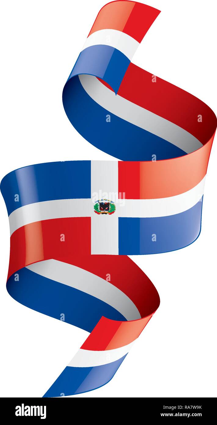 Dominicana flag, vector illustration on a white background Stock Vector ...